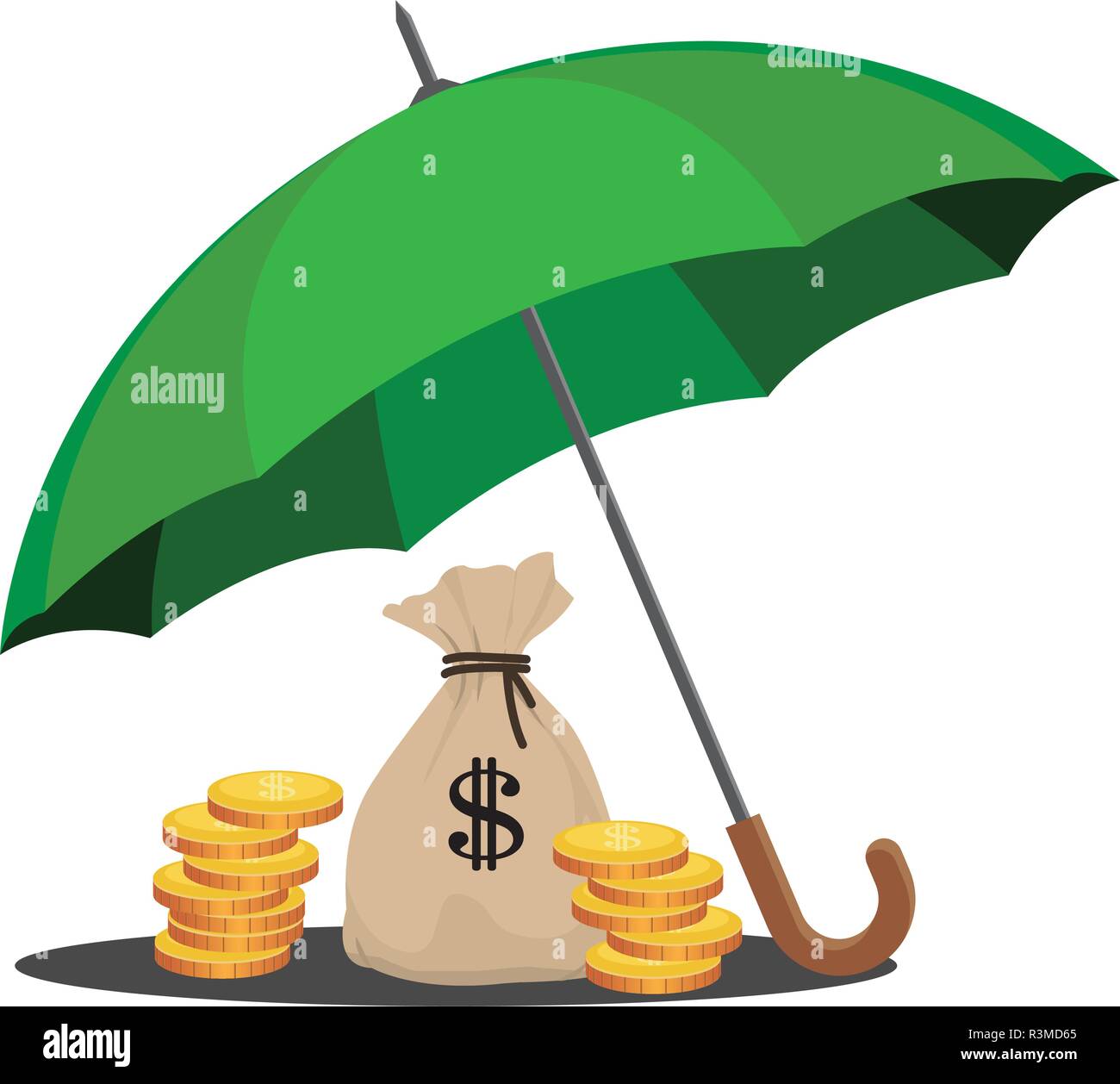 Protecting money and wealth Stock Vector Image & Art - Alamy