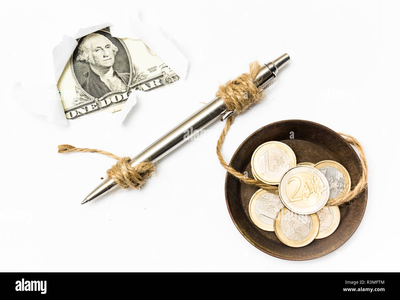 Money connected euro Cut Out Stock Images & Pictures - Alamy