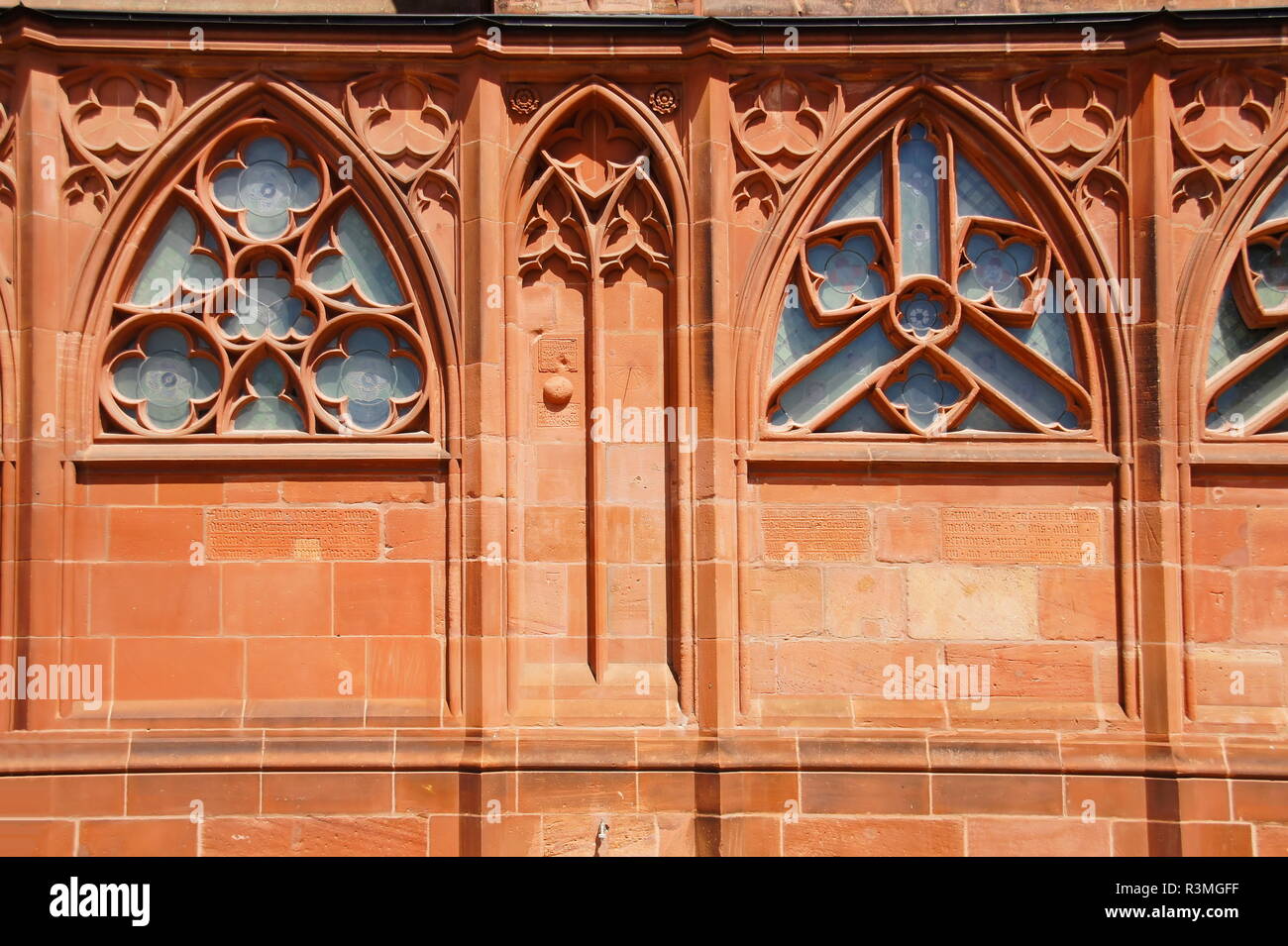 gothic church windowsrn Stock Photo - Alamy