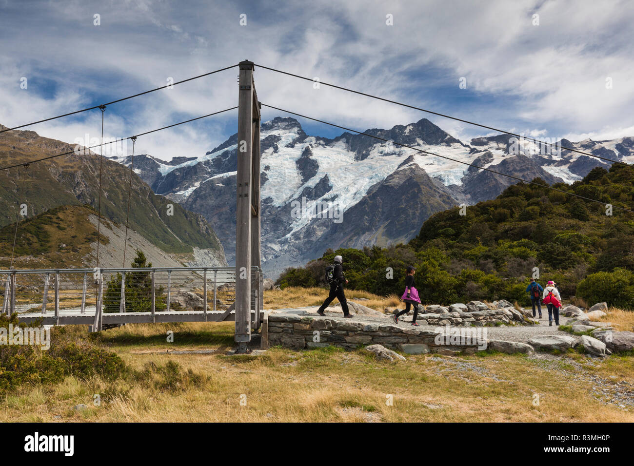 New Zealand, South Island, Canterbury, Aoraki-Mt. Cook National Park ...