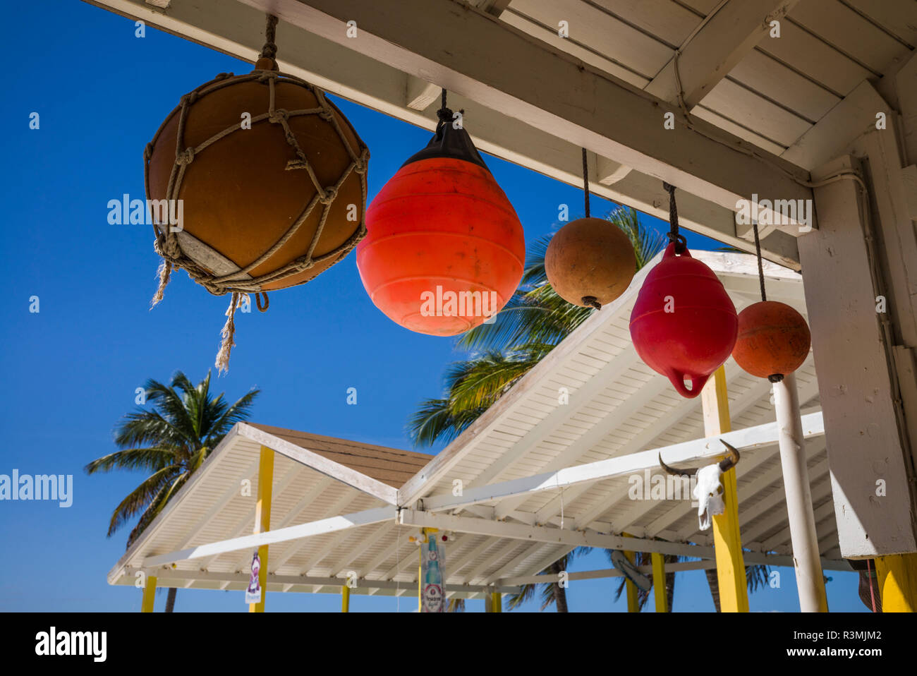 British Virgin Islands, Anegada. Cow Wreck Bay Beach, buoys Stock Photo ...