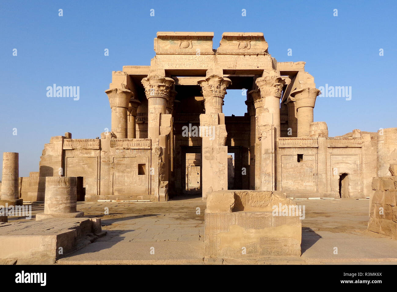 Temple of Kom Ombo at Sunset Stock Photo - Alamy