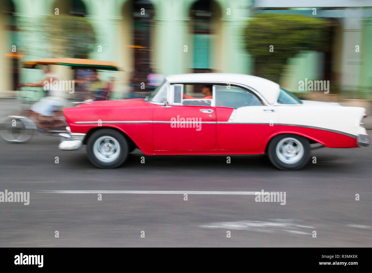 Latin America, Caribbean, Cuba, Havana. 1956 Chevrolet Bel Air ...