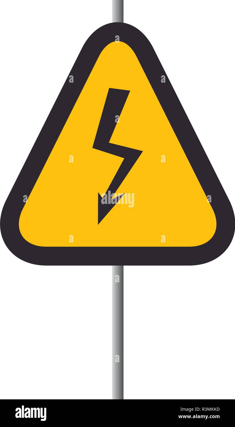caution signal energy power vector illustration design Stock Vector ...