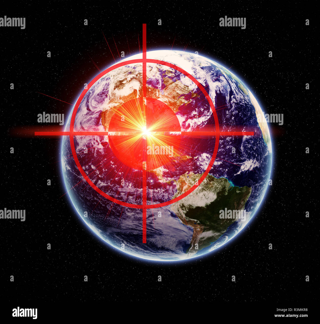 target earth - earth texture by nasa.gov Stock Photo - Alamy