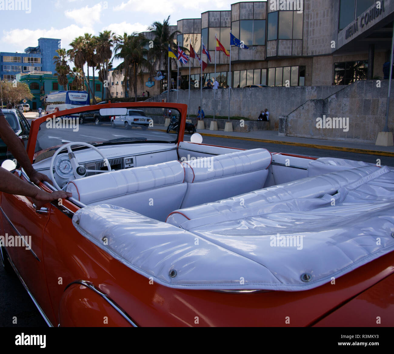 Havana, Cuba. Classic convertible automobile Stock Photo - Alamy