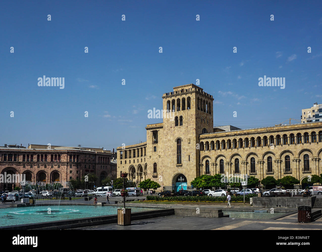 Yerevan republic square clock tower hi-res stock photography and images ...