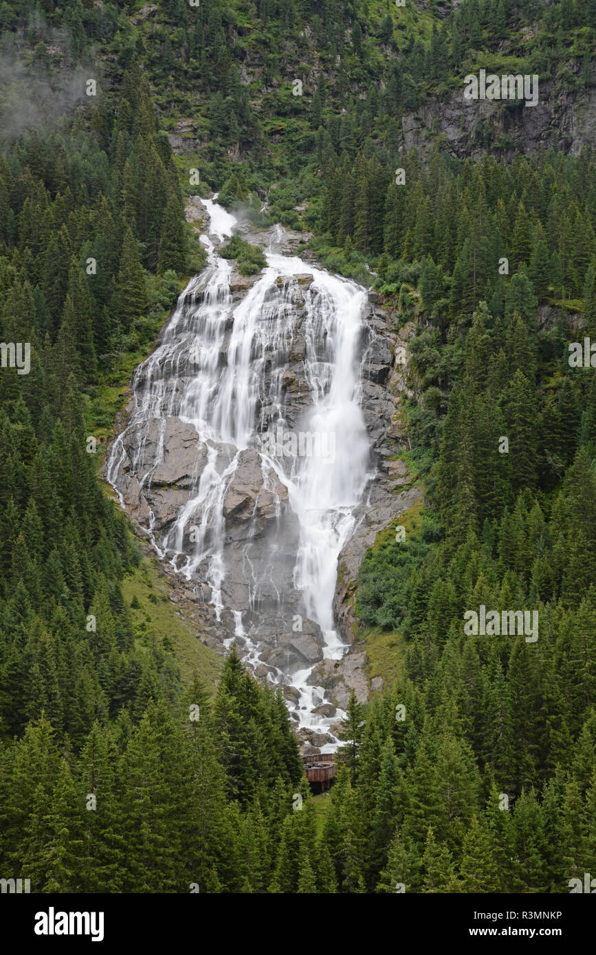 grawa waterfall in the stubaital Stock Photo - Alamy