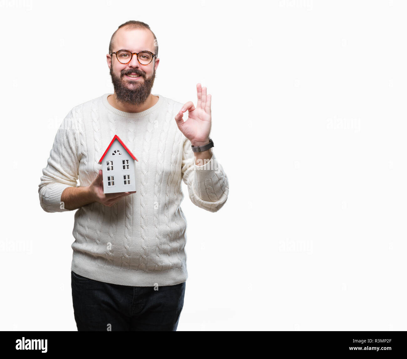 Young man insurance agent Cut Out Stock Images & Pictures - Alamy