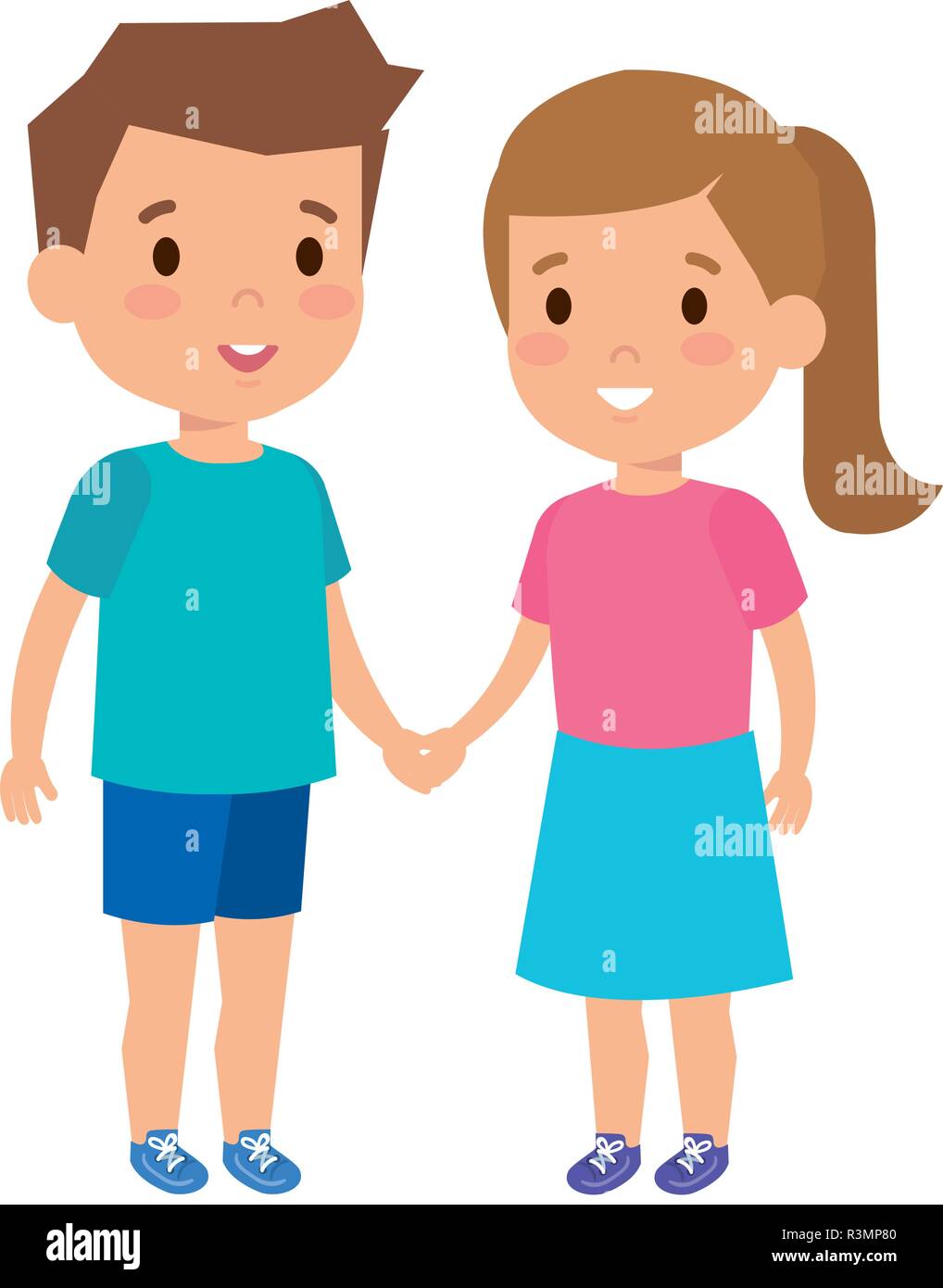 cute little kids couple Stock Vector Image & Art - Alamy