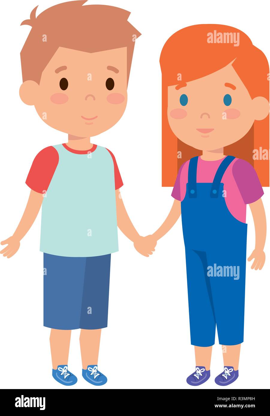 cute little kids couple Stock Vector Image & Art - Alamy
