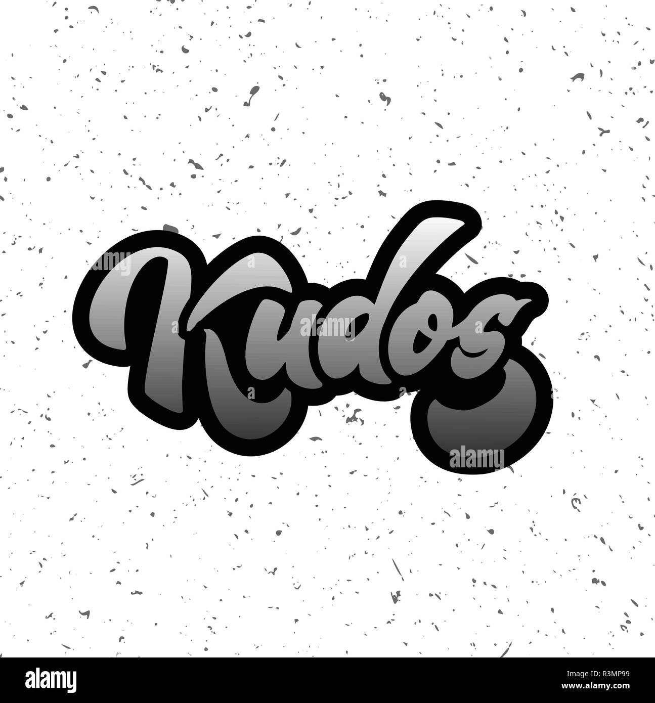 Bravo Kudos. Beautiful greeting card scratched calligraphy text word ...