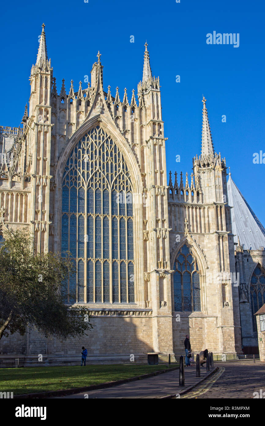The East End and the Great East Window of York Minster, York, England ...