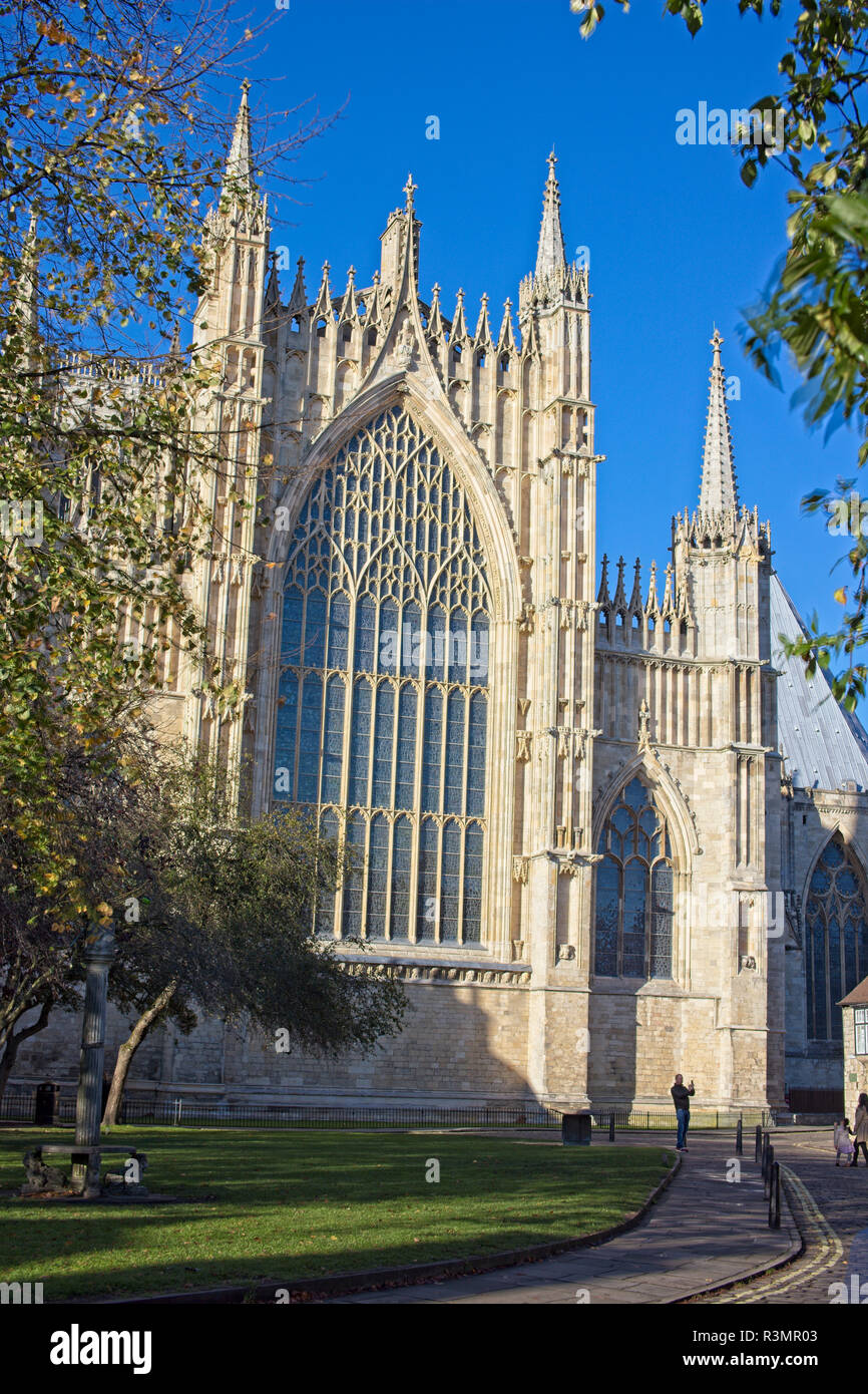 The East End and the Great East Window of York Minster, York, England ...