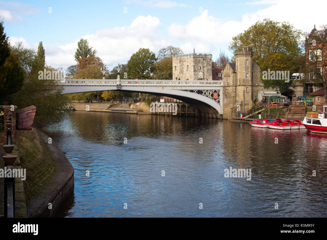 Lendal Bridge (built 1861-63), over the River Ouse, York, England, UK ...