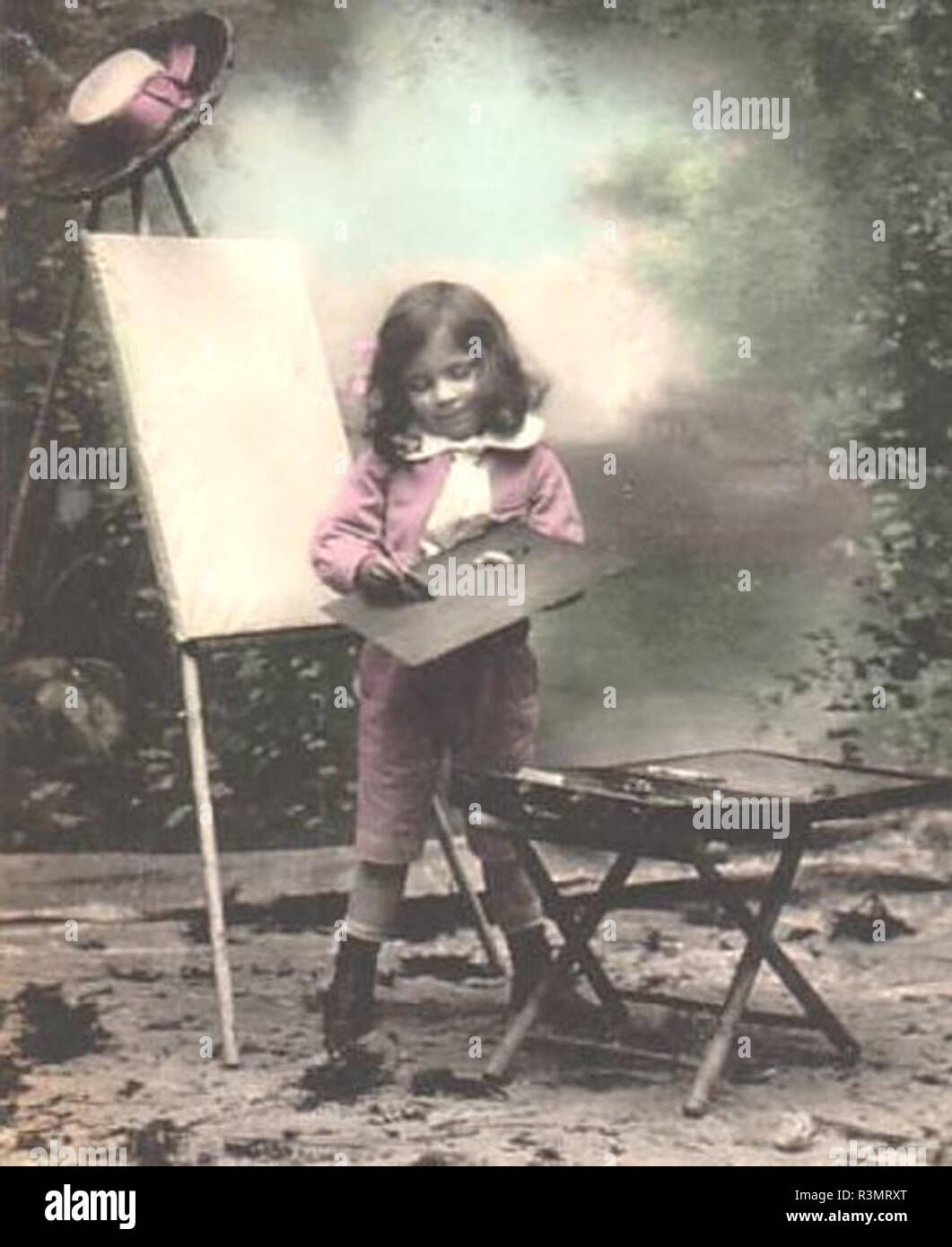 a vintage classic victorian image featuring children Stock Photo - Alamy