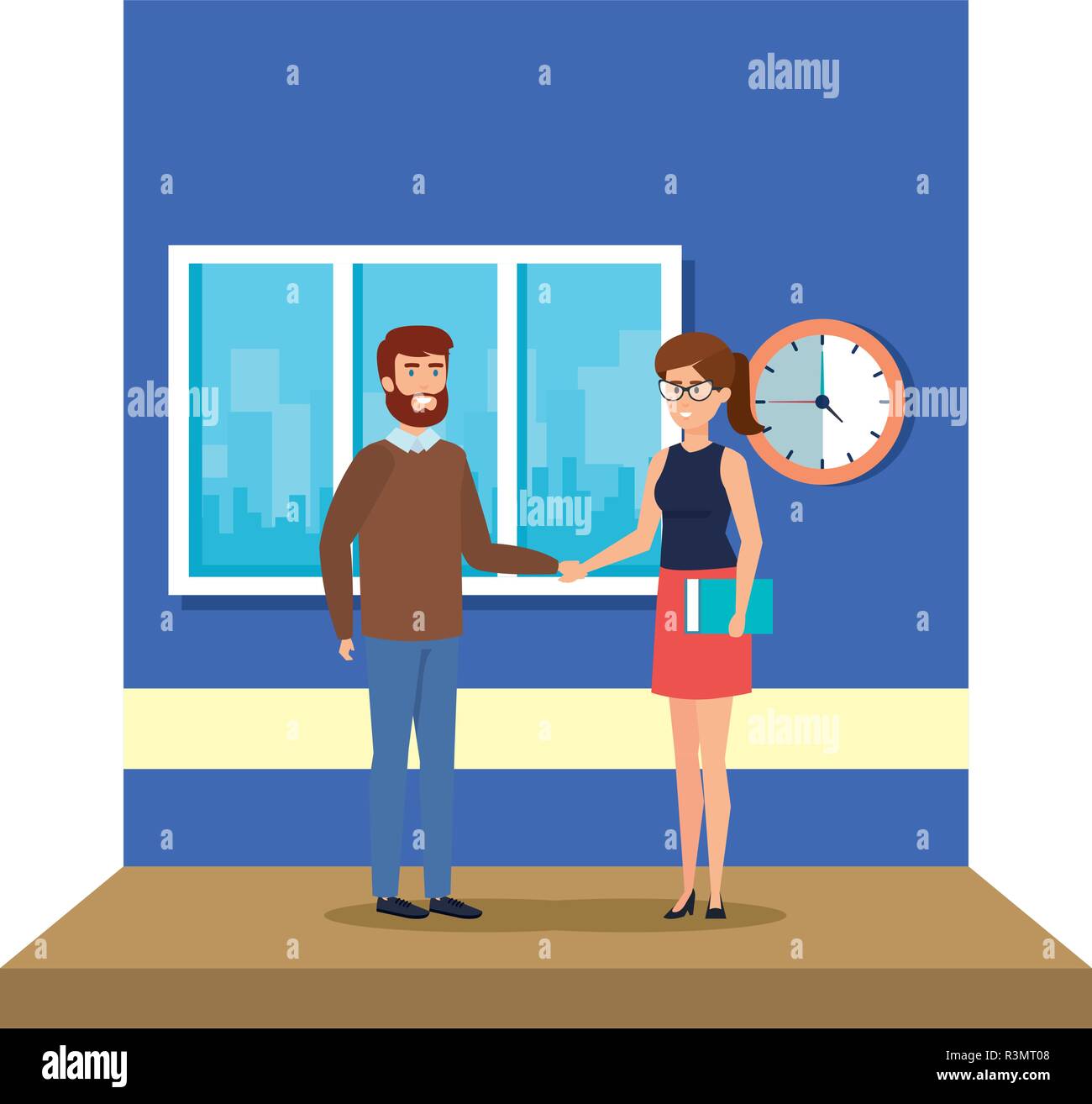 couple teachers in the classroom Stock Vector Image & Art - Alamy