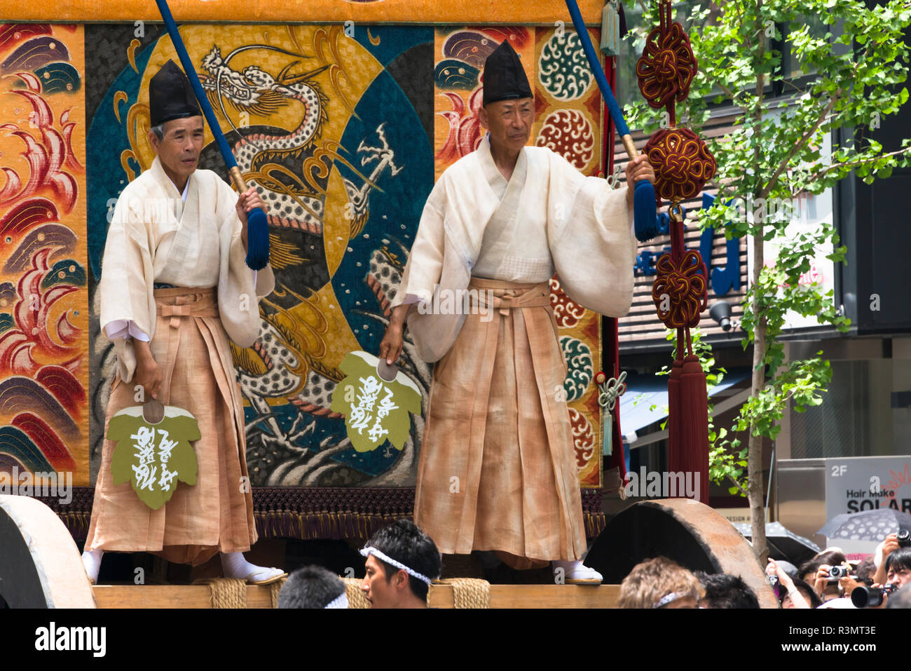 Float parade during Kyoto Gion Matsuri, Kyoto, Japan Stock Photo - Alamy