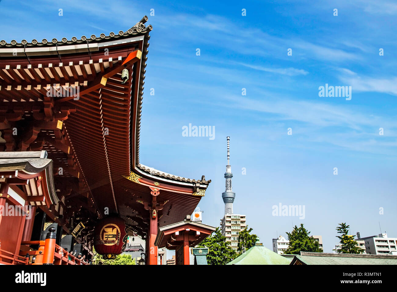 Sensoji temple and the sky tree tower hi-res stock photography and ...