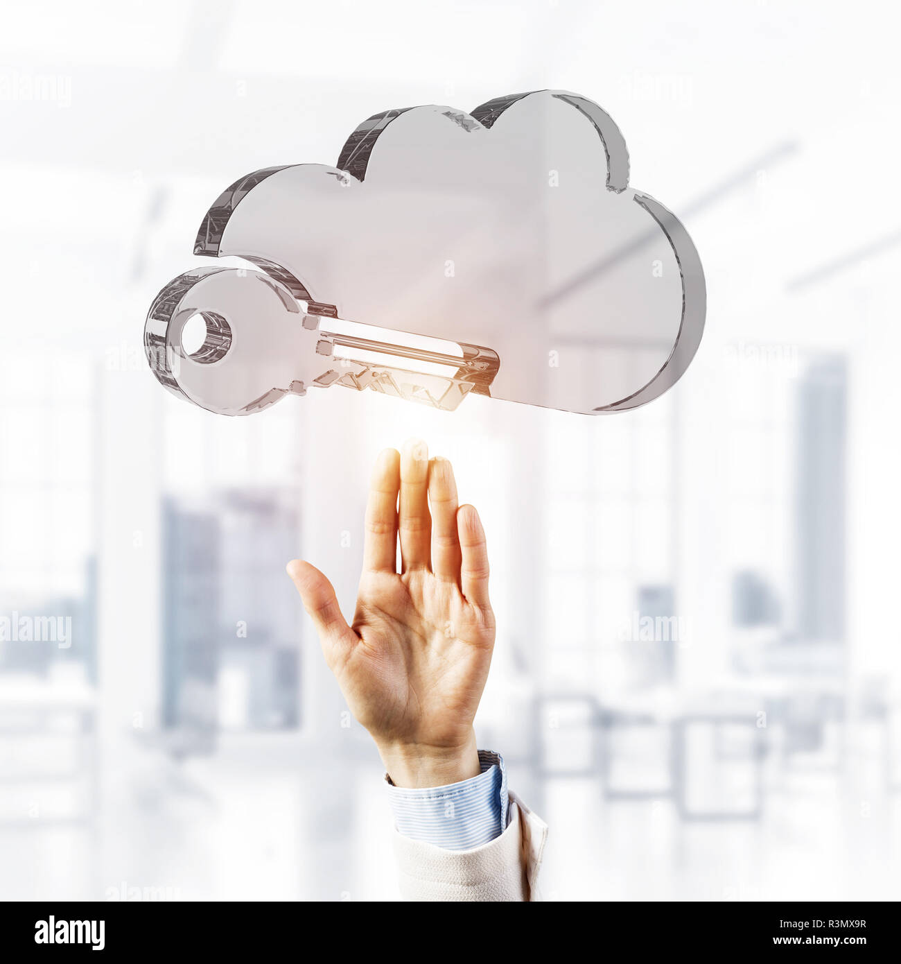 Computer and internet security concept presented by icon cloud Stock ...