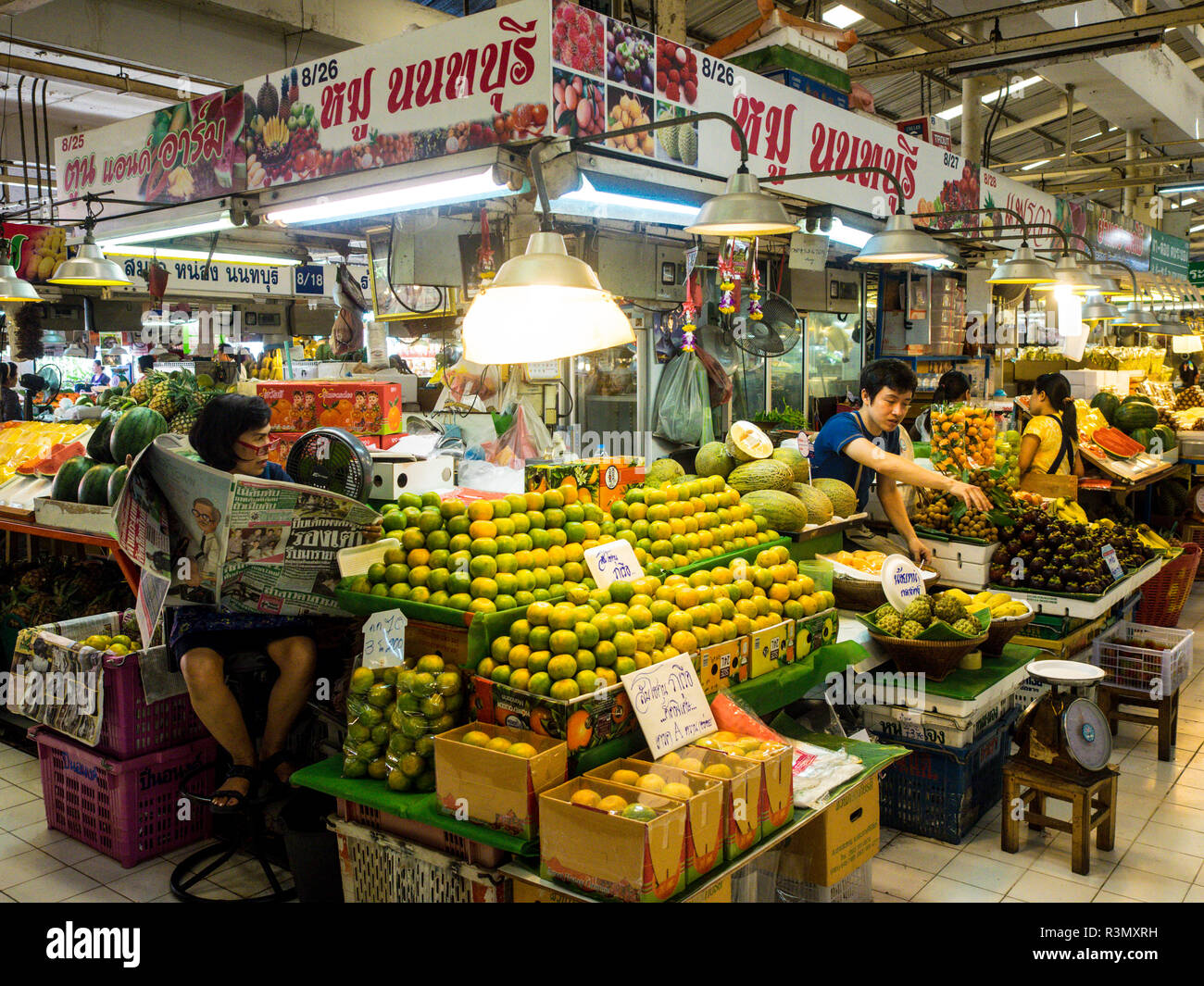 Thailand, Bangkok open market with great food offerings Stock Photo - Alamy