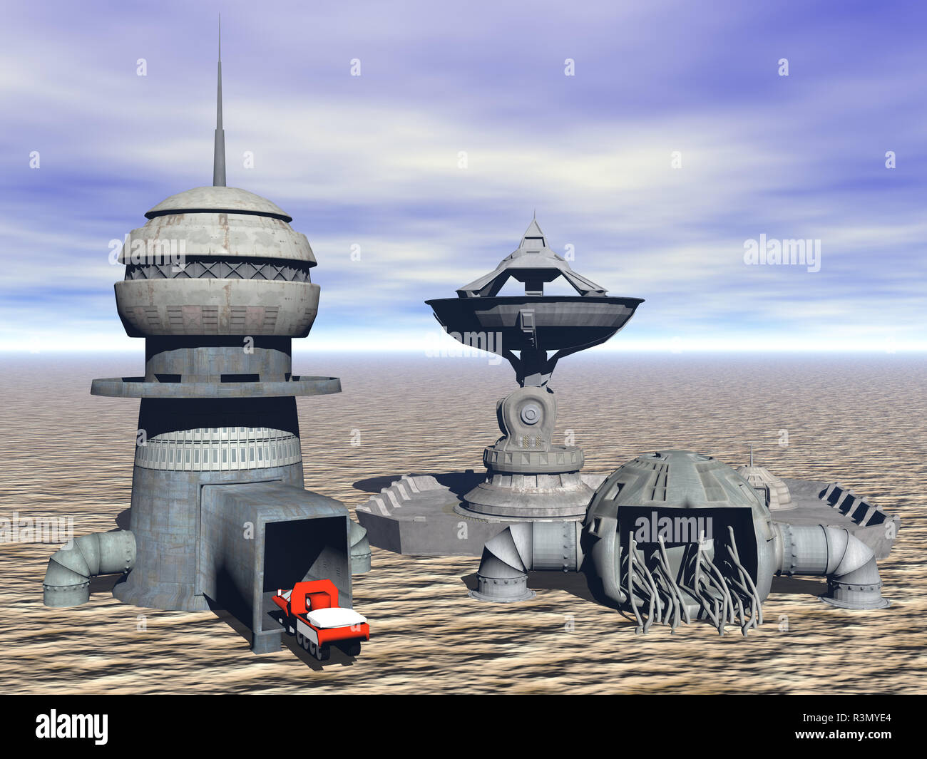 military base in the desert Stock Photo - Alamy