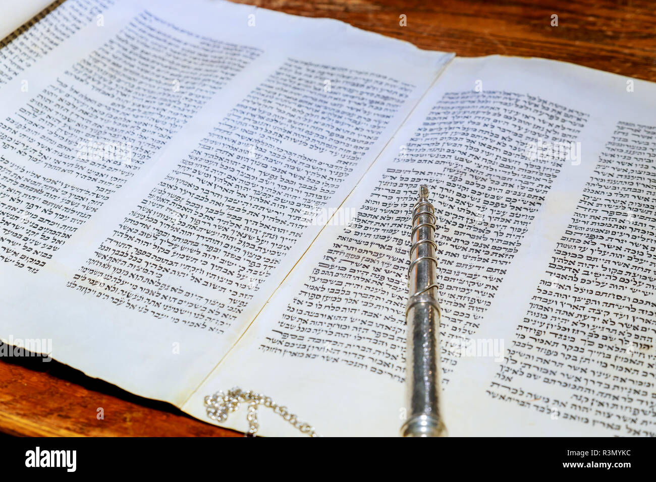 Rabbi reading torah hi-res stock photography and images - Alamy
