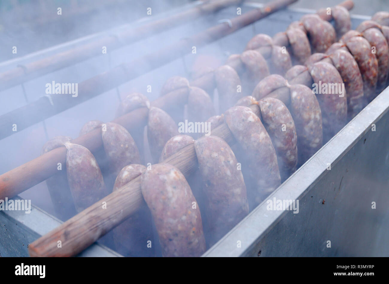 Home made meat smoker hi-res stock photography and images - Alamy