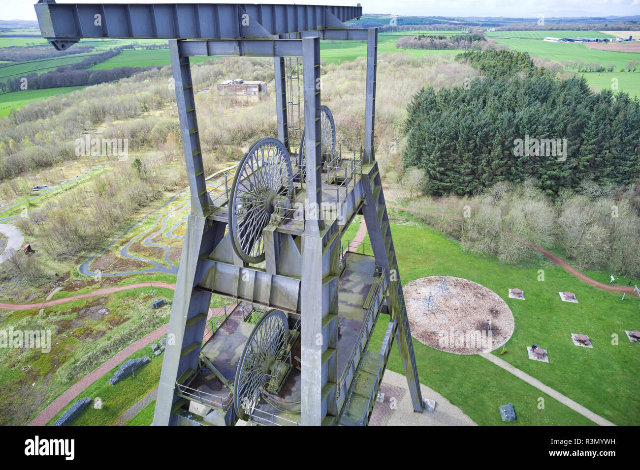 The Barony A Frame Colliery Site Stock Photo - Alamy