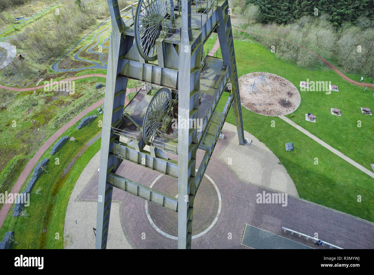The Barony A Frame Colliery Site Stock Photo - Alamy