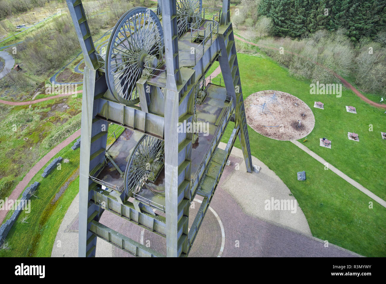 The Barony A Frame Colliery Site Stock Photo - Alamy