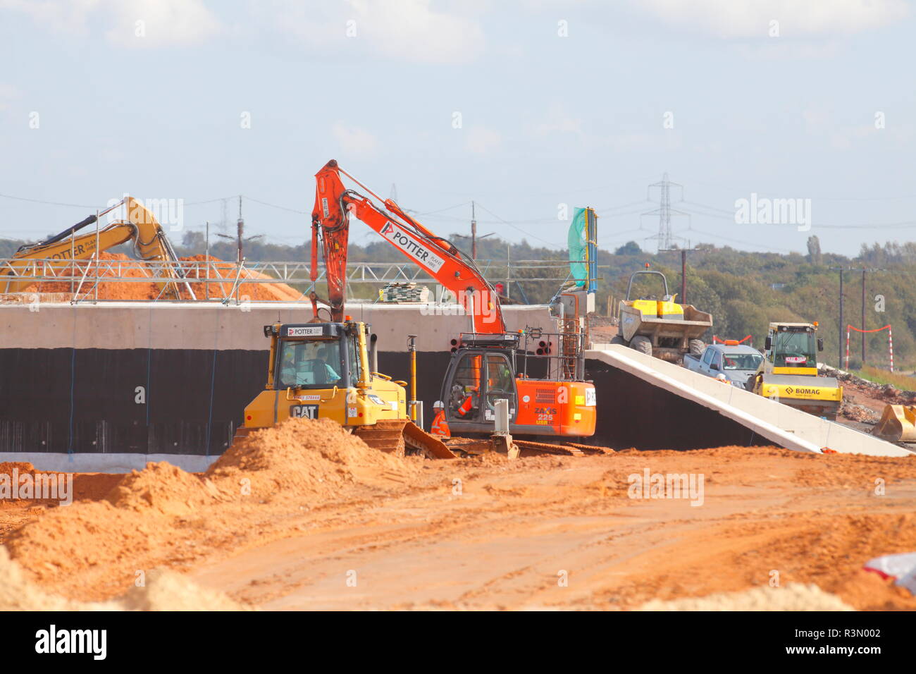 Doncaster road construction hi-res stock photography and images - Alamy
