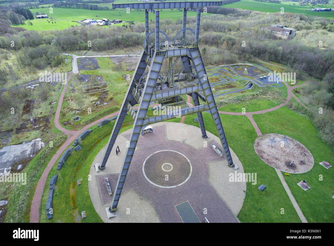 The Barony A Frame Colliery Site Stock Photo - Alamy