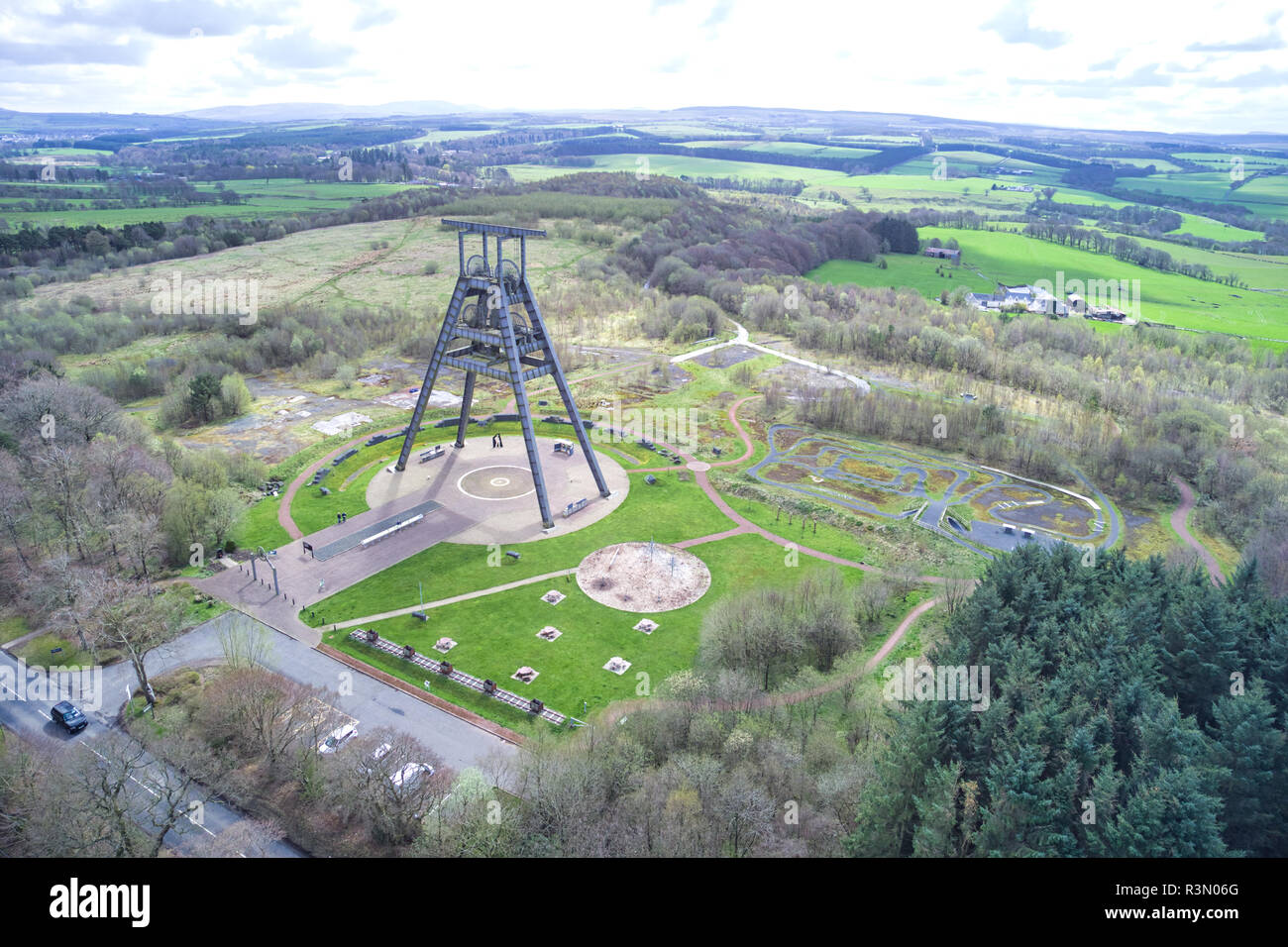 The Barony A Frame Colliery Site Stock Photo - Alamy