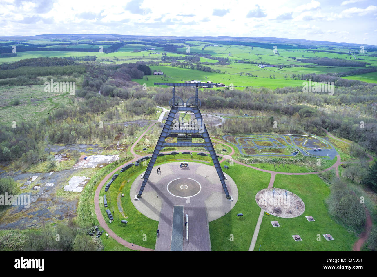 The Barony A Frame Colliery Site Stock Photo - Alamy