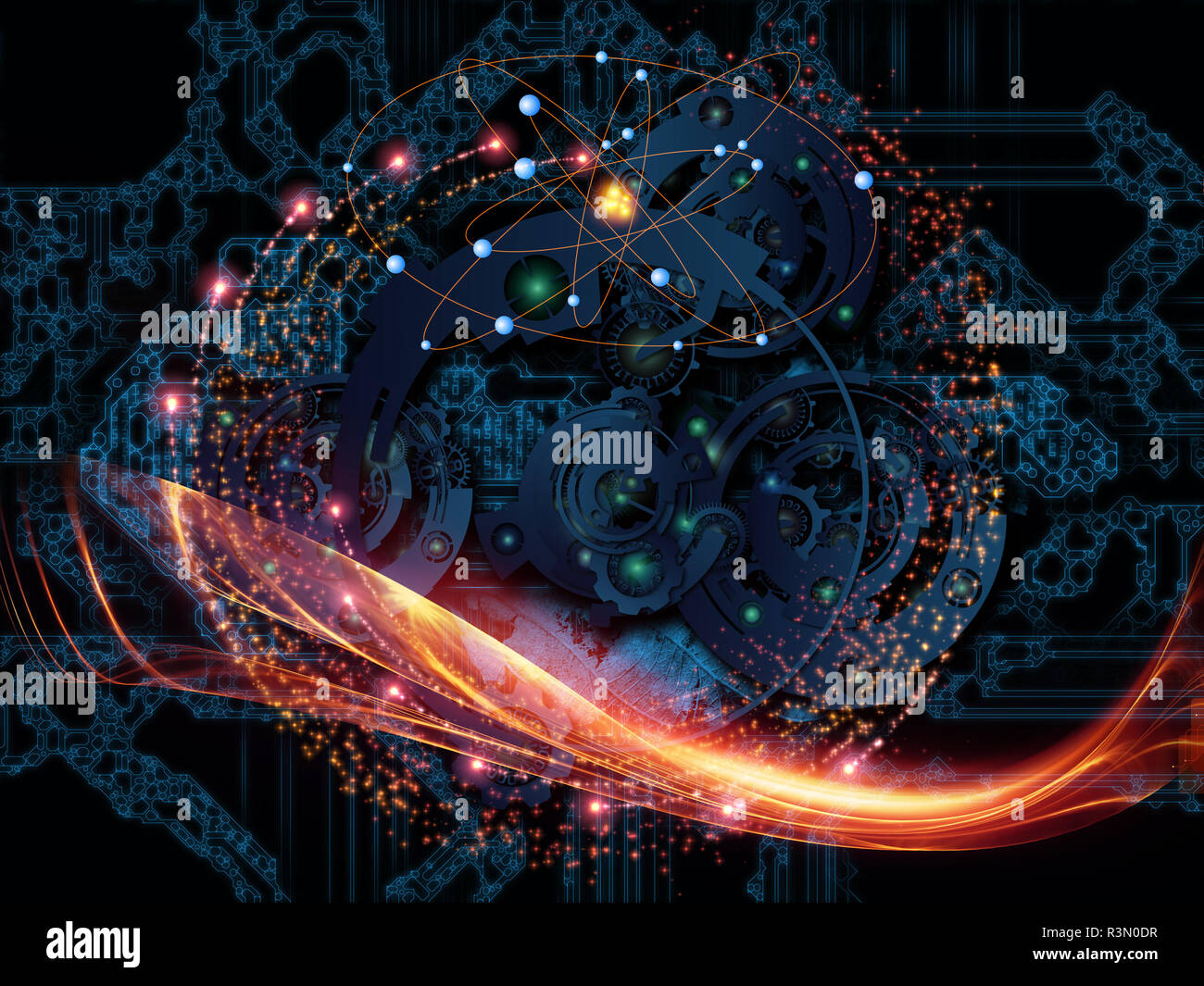 Texture metaphor section technology hi-res stock photography and images ...