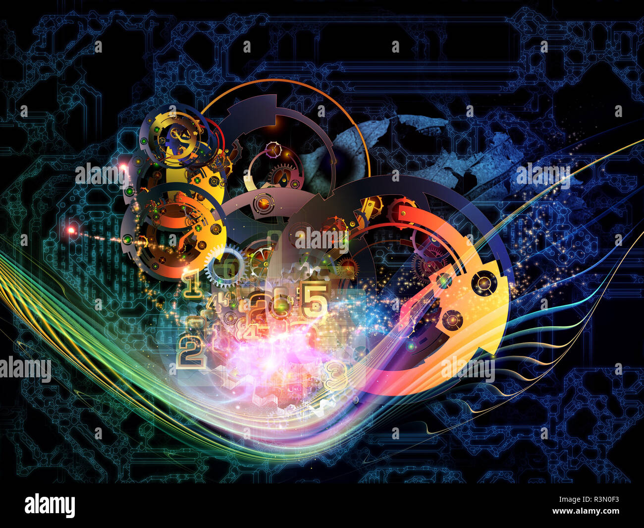 Texture metaphor section technology hi-res stock photography and images ...