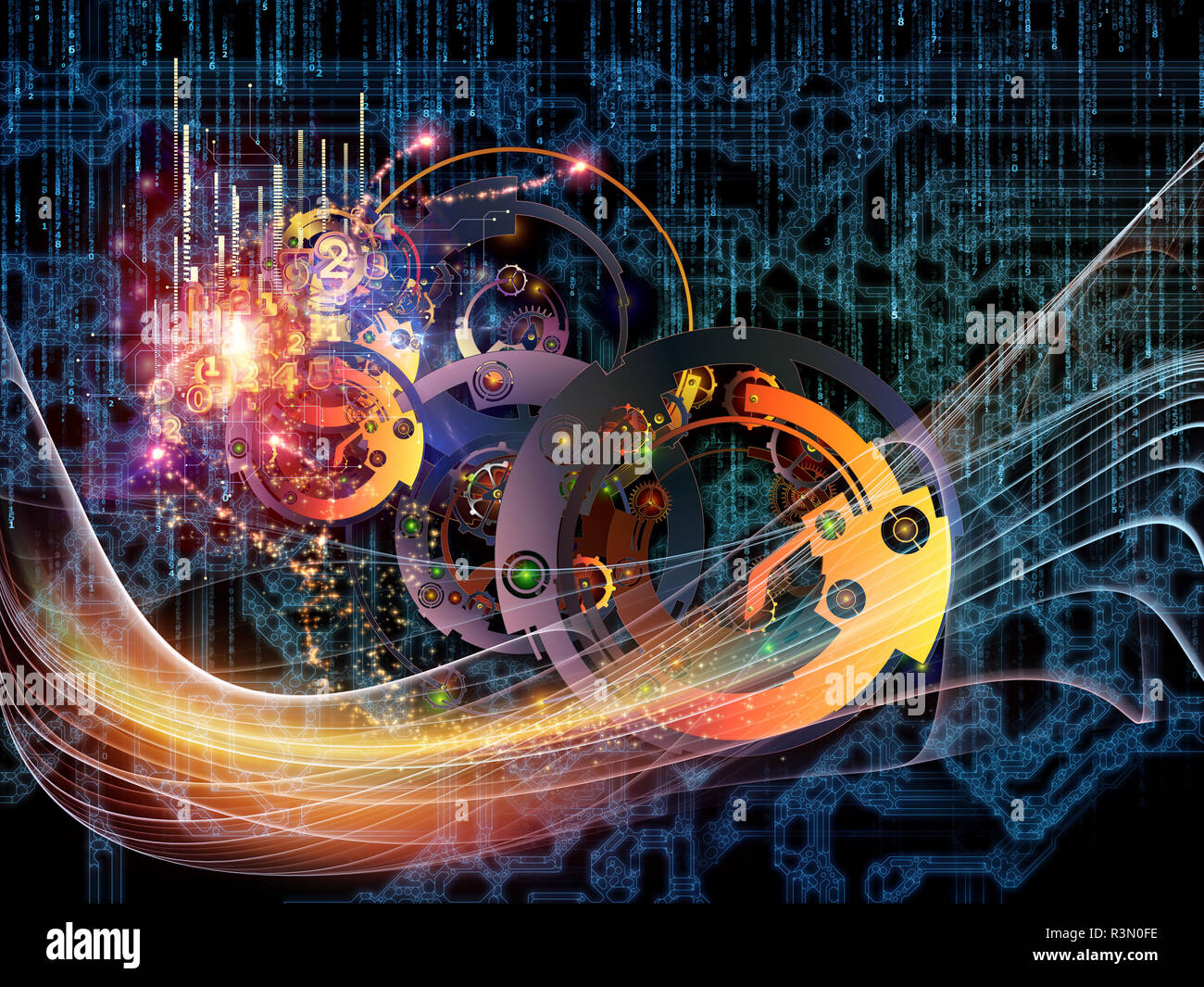 Texture metaphor section technology hi-res stock photography and images ...