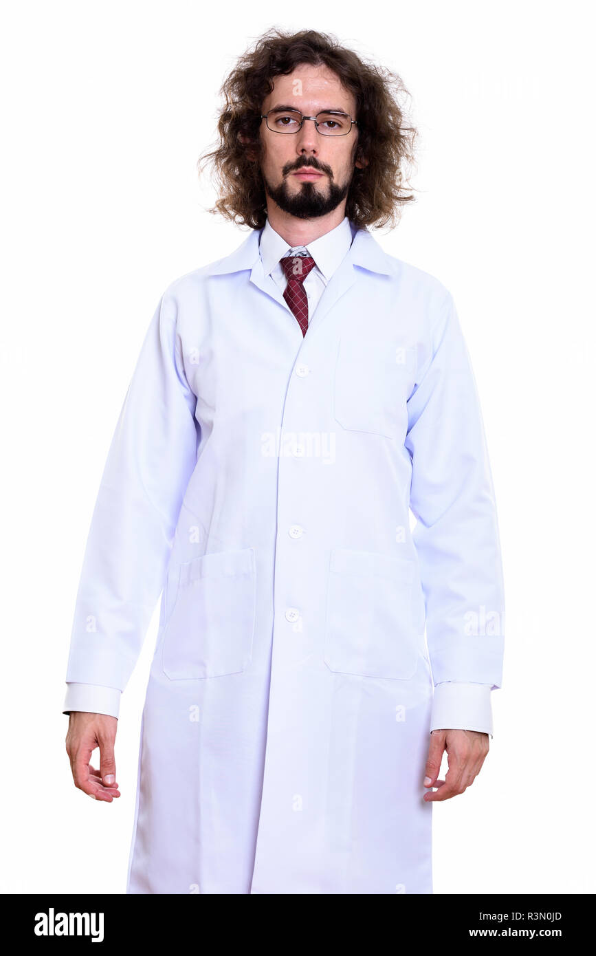 Studio shot of handsome man doctor standing Stock Photo - Alamy
