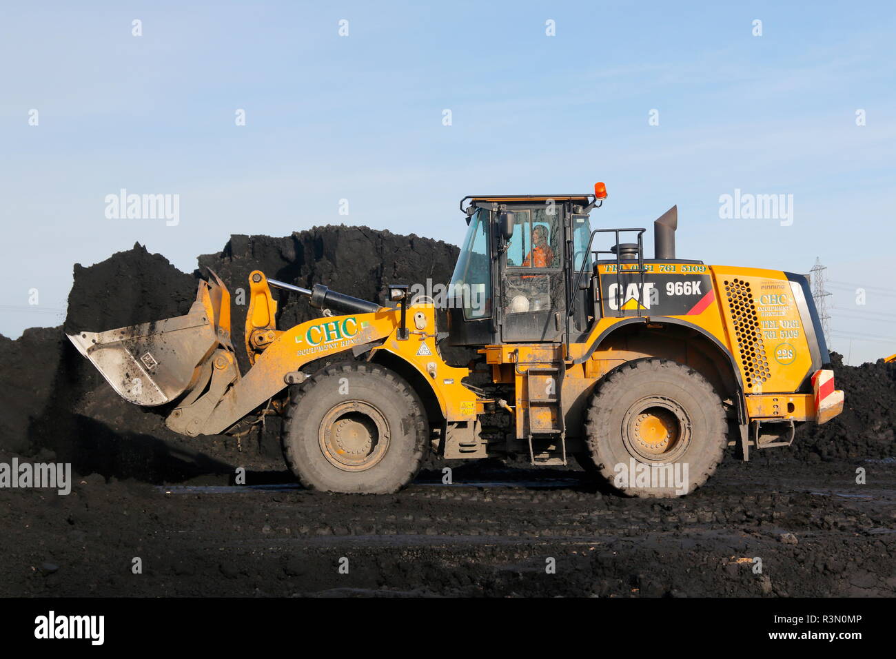 Cat 980h Loader Loading Coal Truck