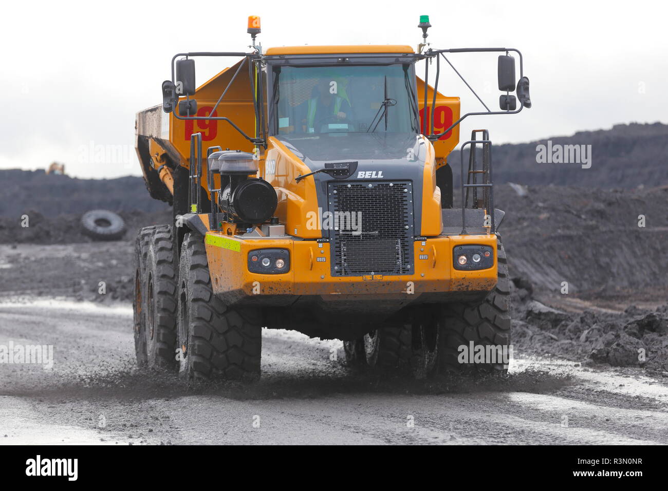 A Bell 40D articulated dump truck at work on Recycoal Coal Recycling ...