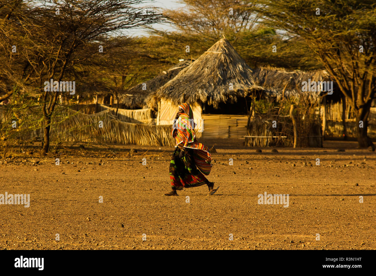 Remote Kalacha village, Kenya Stock Photo - Alamy