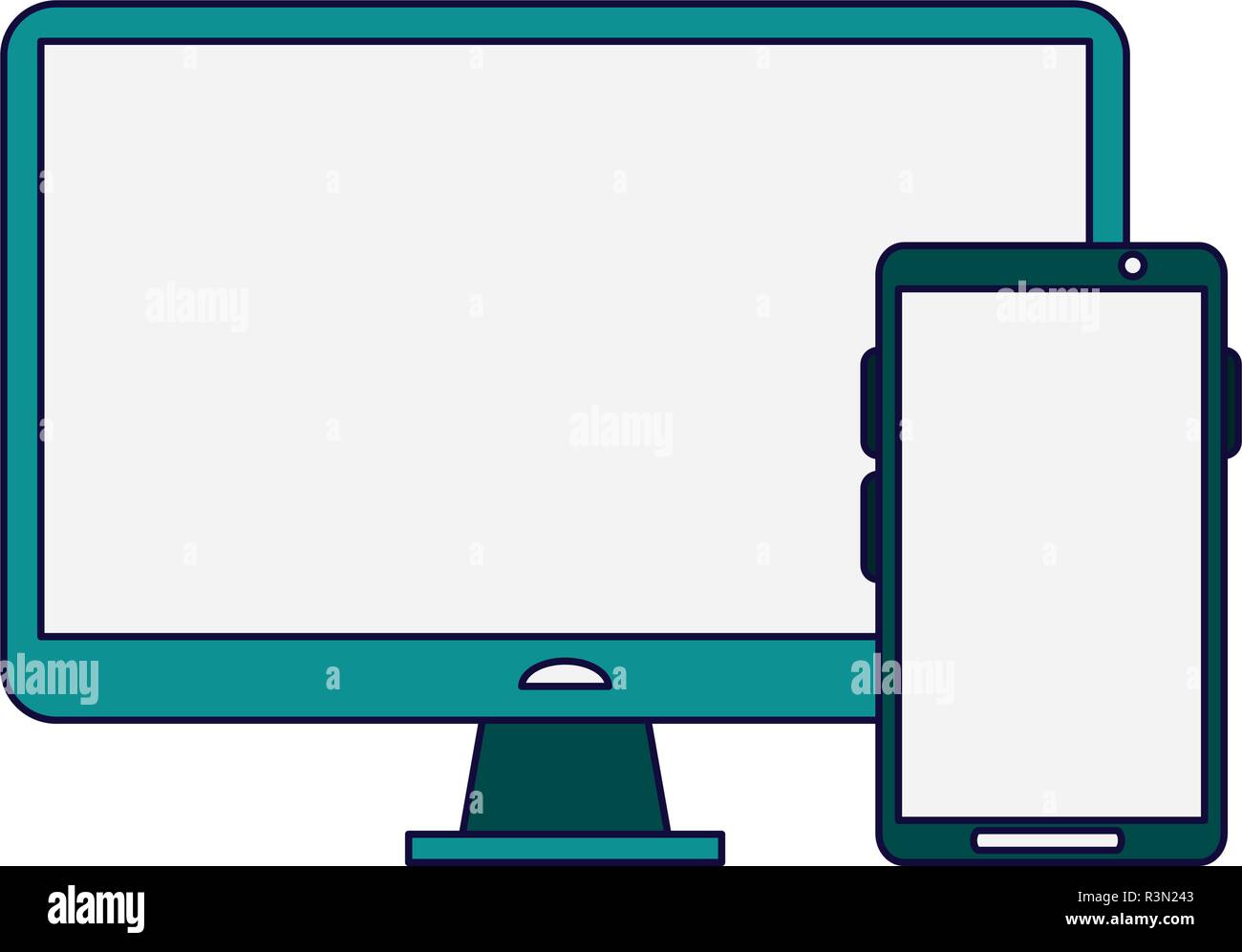Large screen tv broadcast Stock Vector Images - Alamy