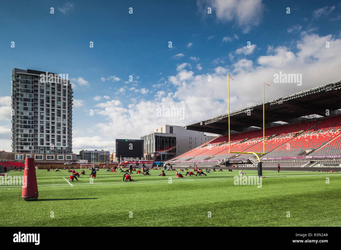 Canada, Ontario, Ottawa, Lansdowne Live area, TD Place sports stadium ...