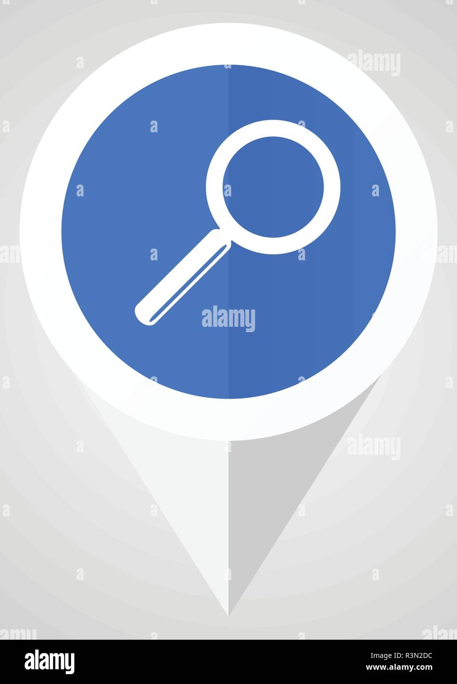 search find glass icon pointer tag vector illustration Stock Vector ...