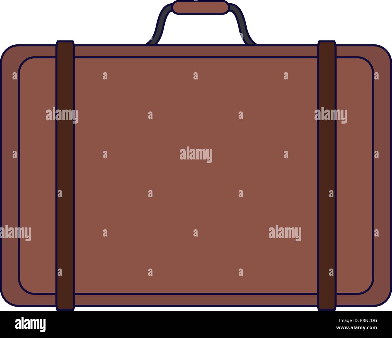 Antique retro luggage suitcase Stock Vector Images - Alamy
