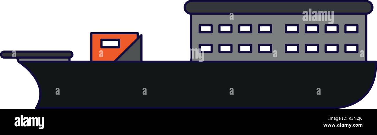 Freighter ship boat isolated Stock Vector Image & Art - Alamy