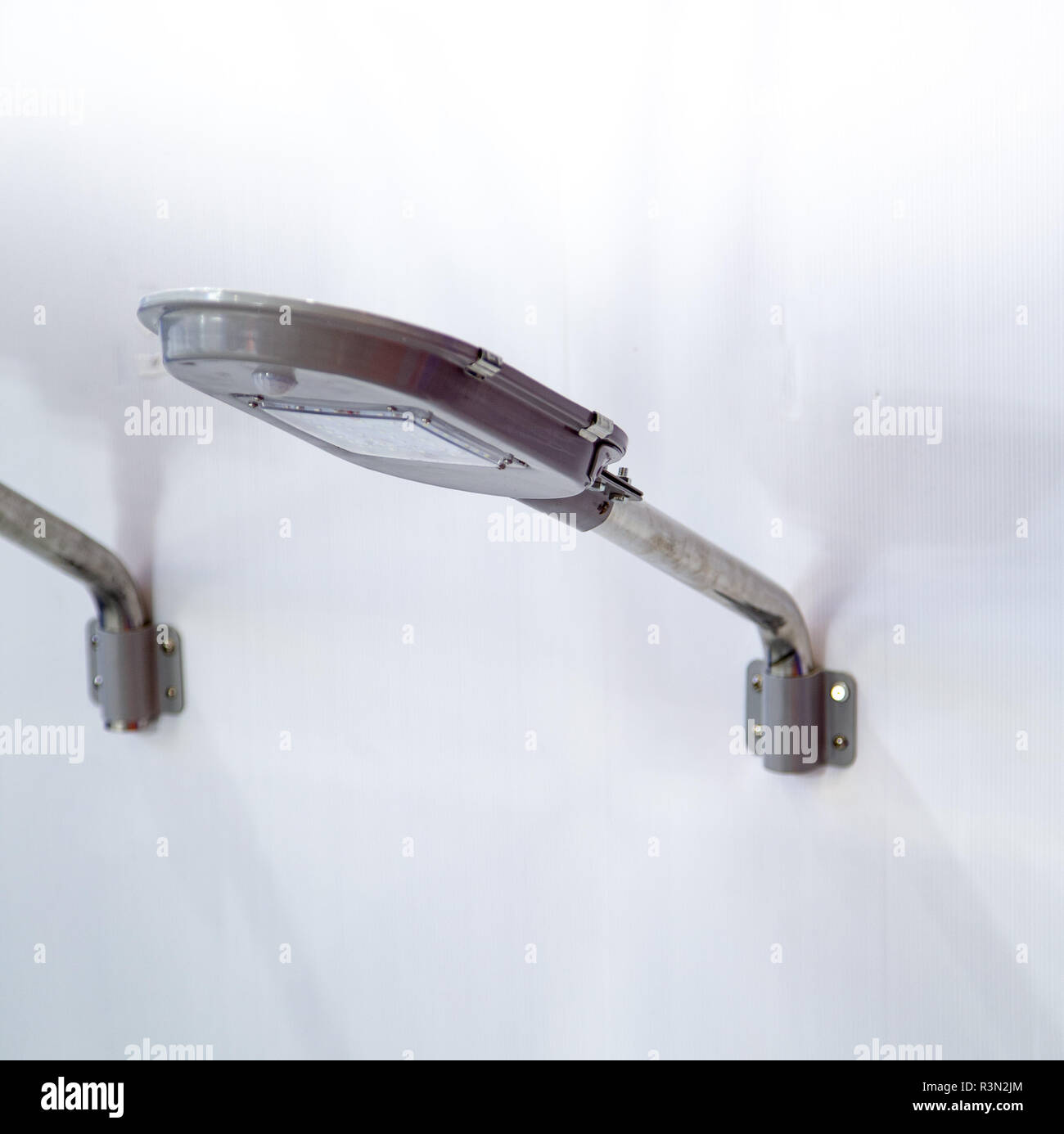 Wall / pole mounted Street LED light Stock Photo - Alamy