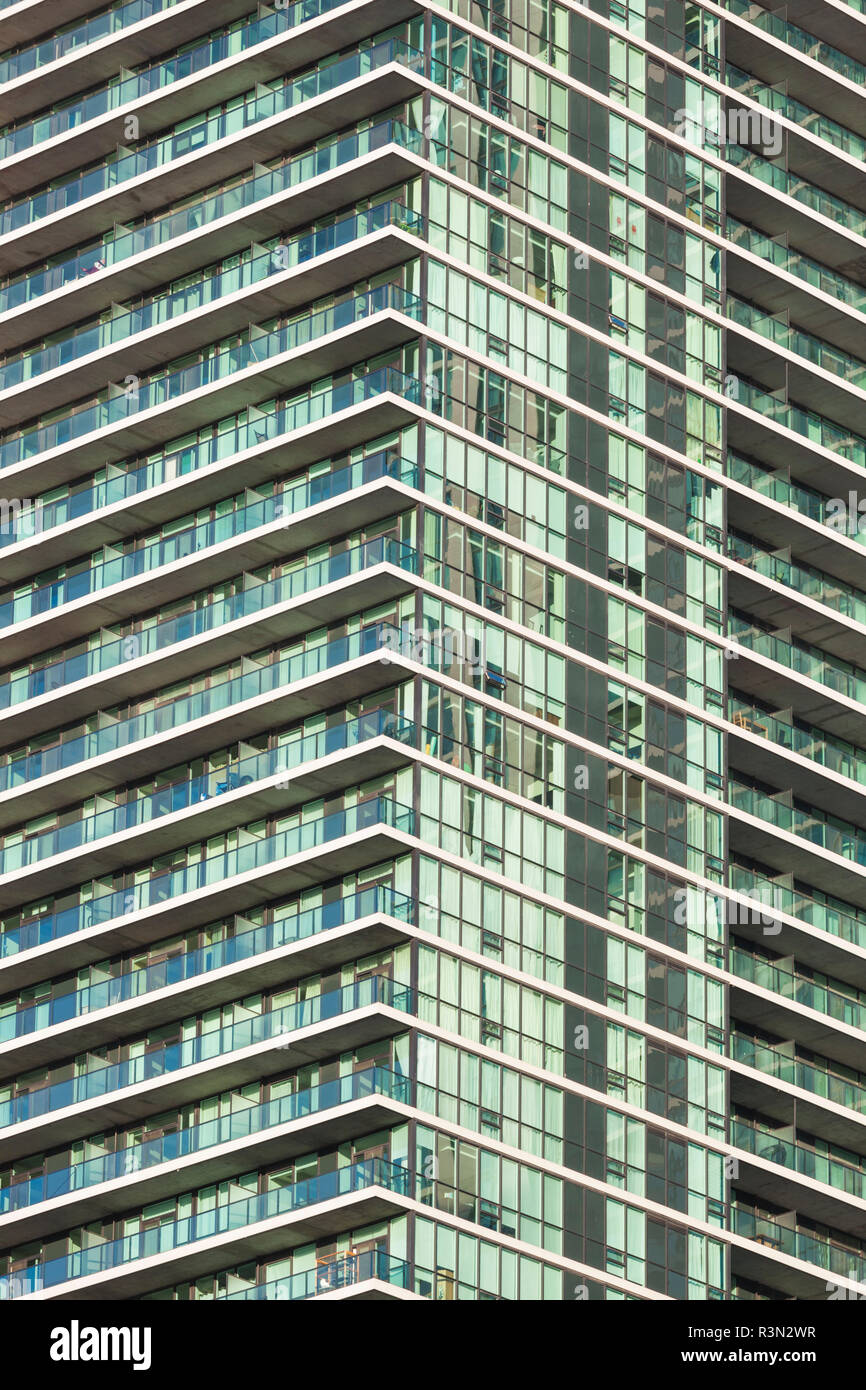 Canada, Ontario, Toronto, Harbor, high-rise building detail Stock Photo ...