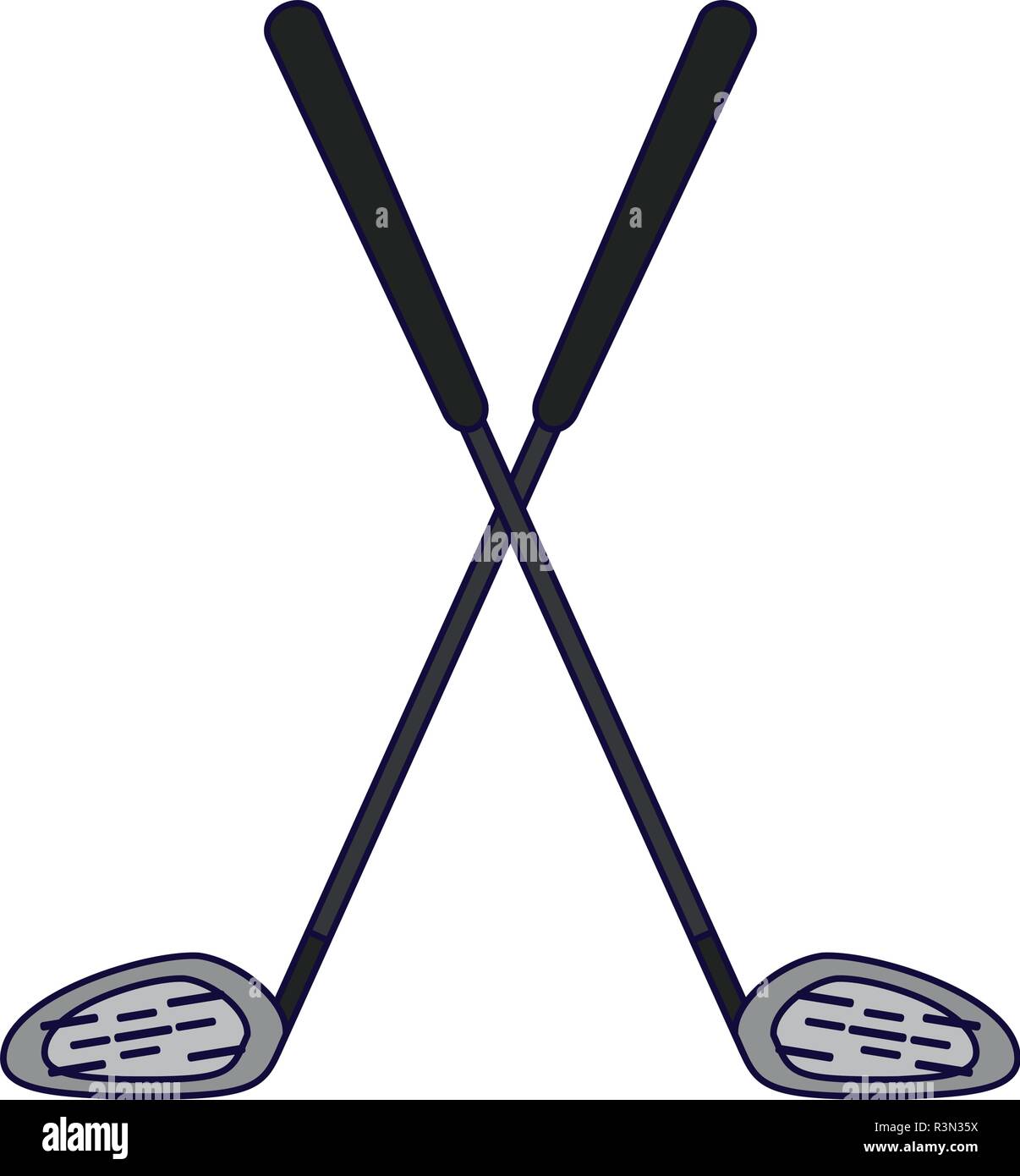 Clubs crossed hi-res stock photography and images - Alamy